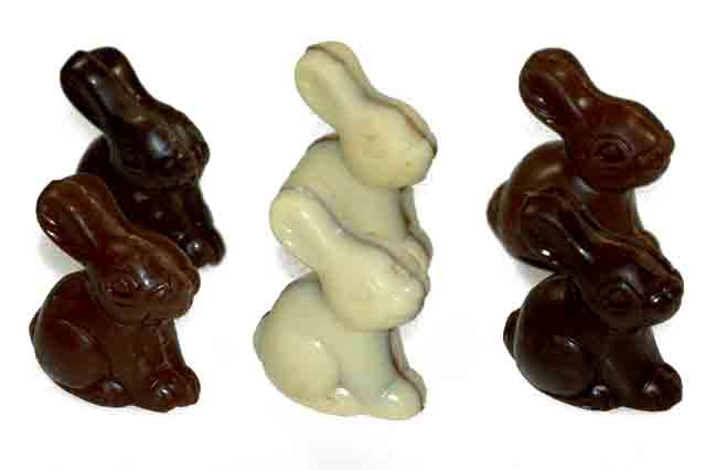 Schaal praline haasjes - van Ekris Chocola