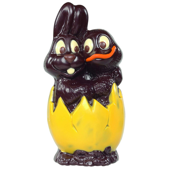 Haas en eend in ei - puur - van Ekris Chocola